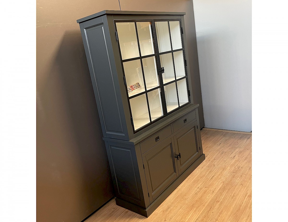 Buffetschrank Suzanne anthrazhit mit Metalltüren 150